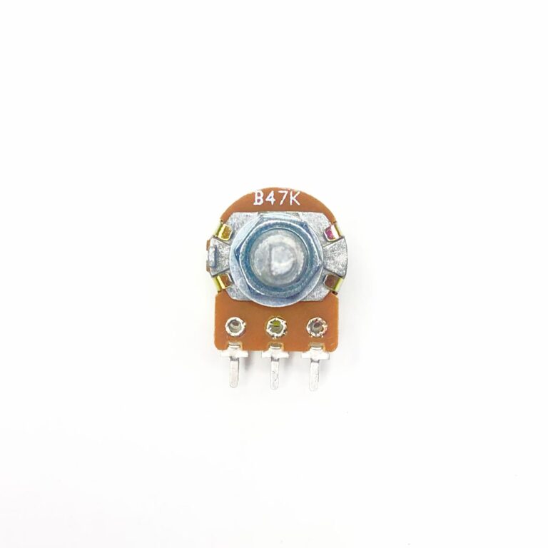 47k ohm Dual Gang Rotary Potentiometer 6 Pin D Type Shaft - Electro store